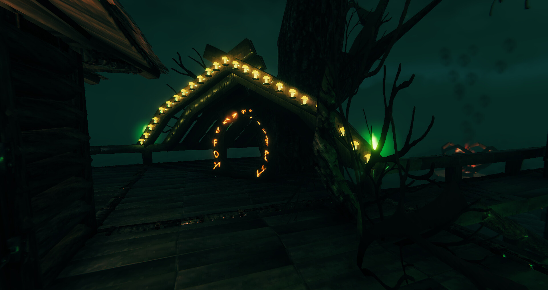 Treehouse in Vanern Swamp Valheim Build