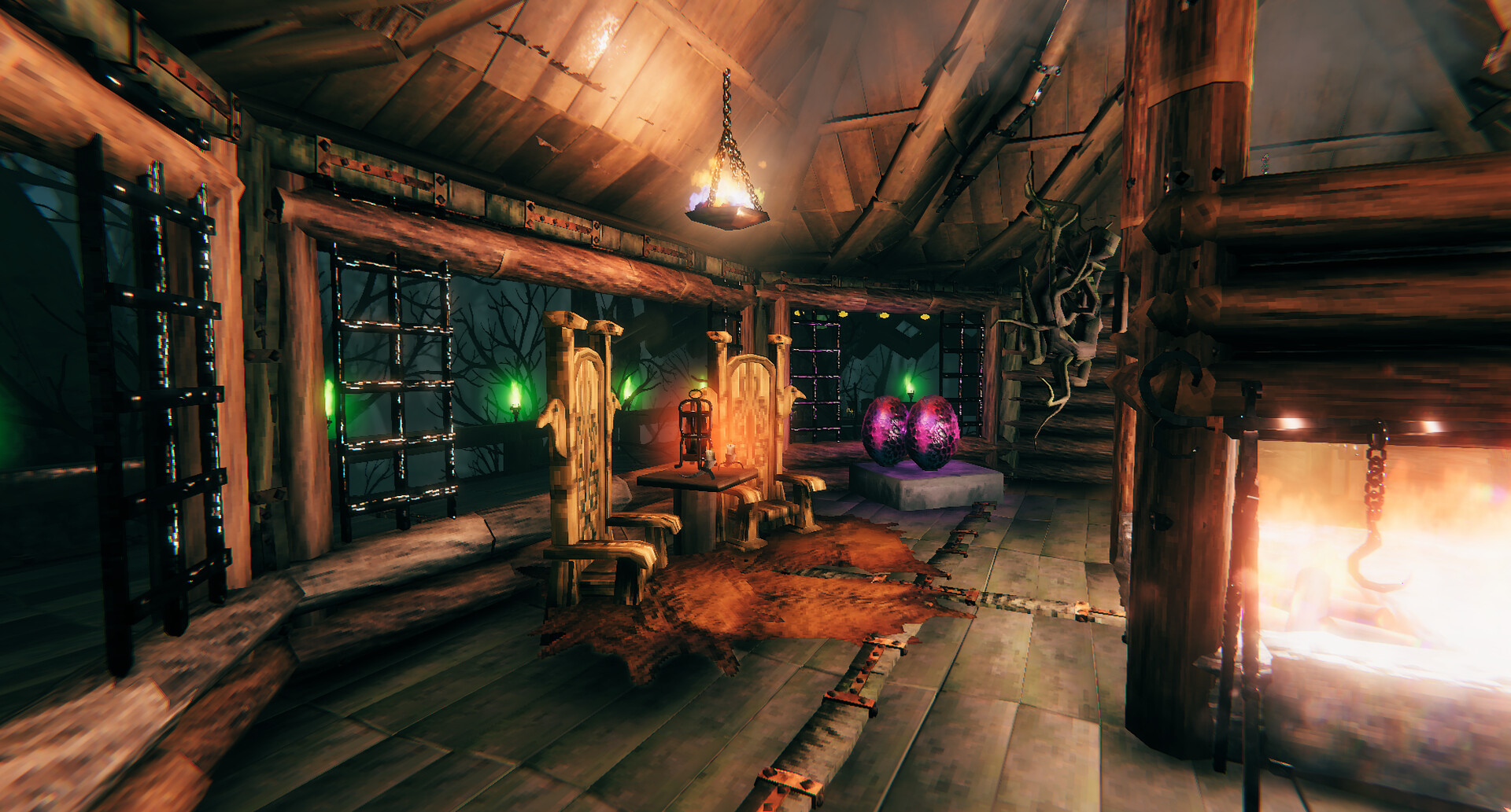 Treehouse in Vanern Swamp Valheim Build