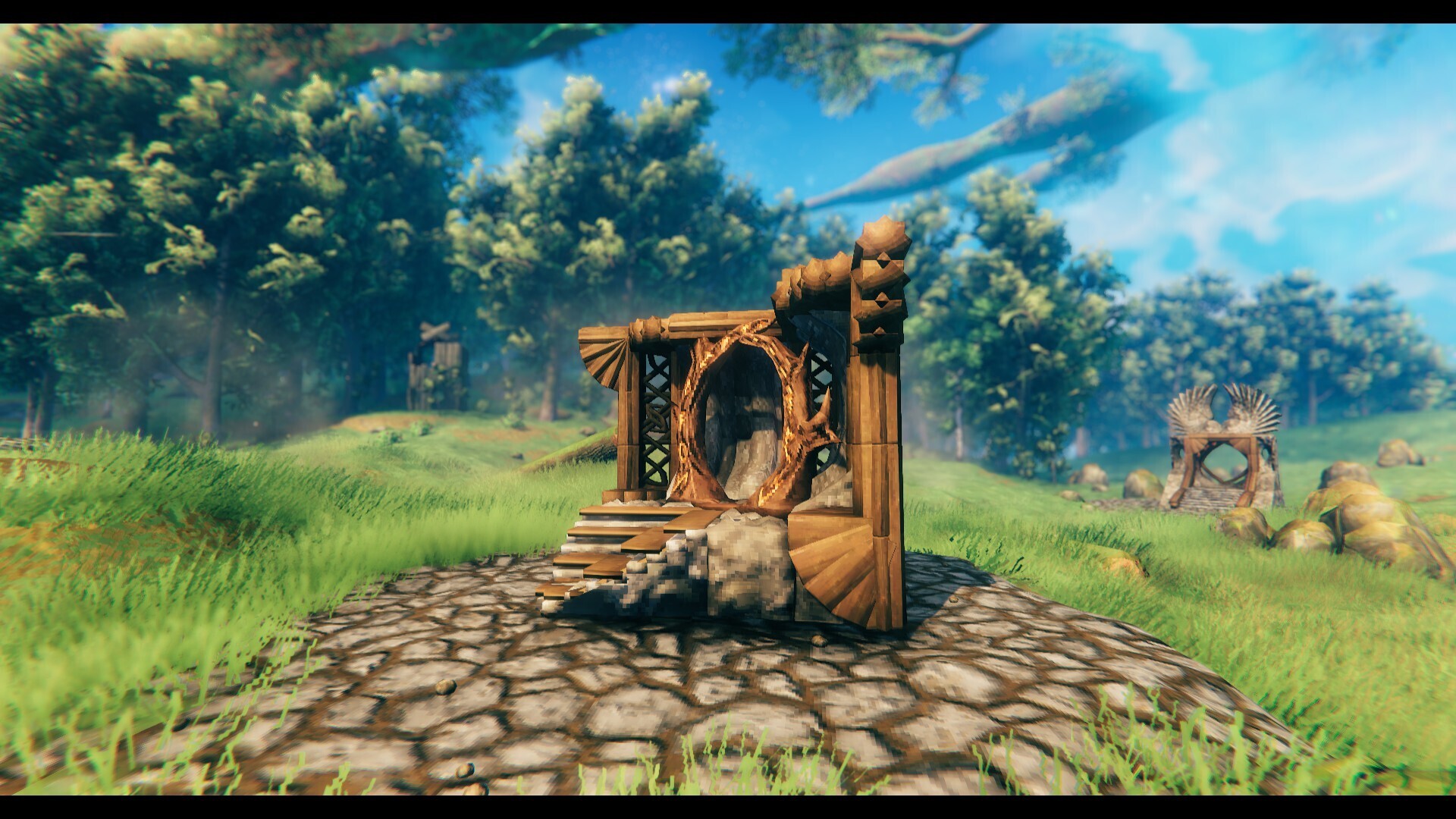 Decorative portal buildings 11-15 Valheim Build