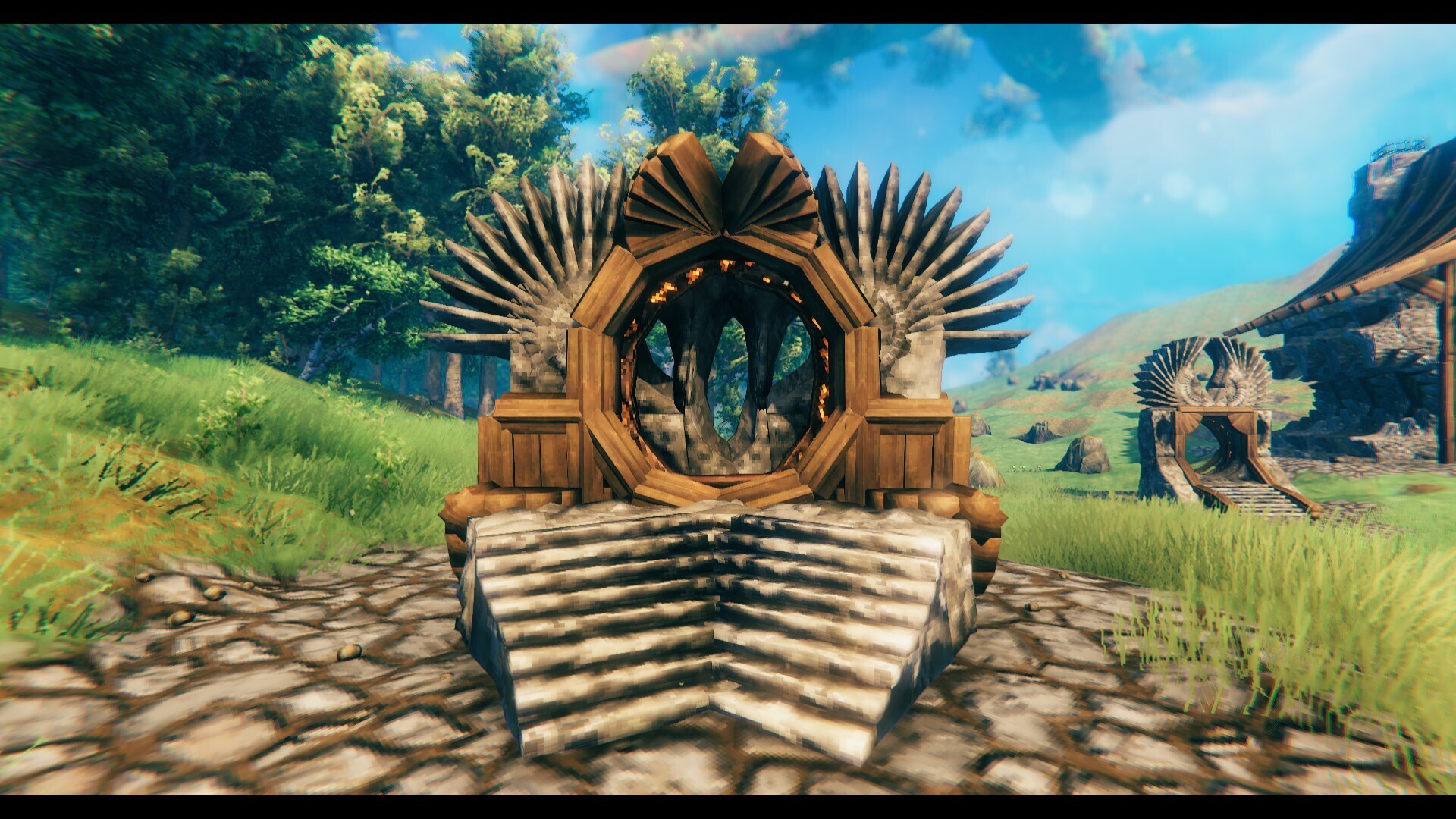 Decorative portal buildings 11-15 Valheim Build