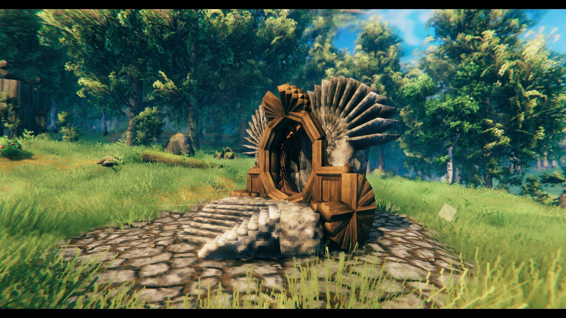 Decorative portal buildings 11-15 Valheim Build