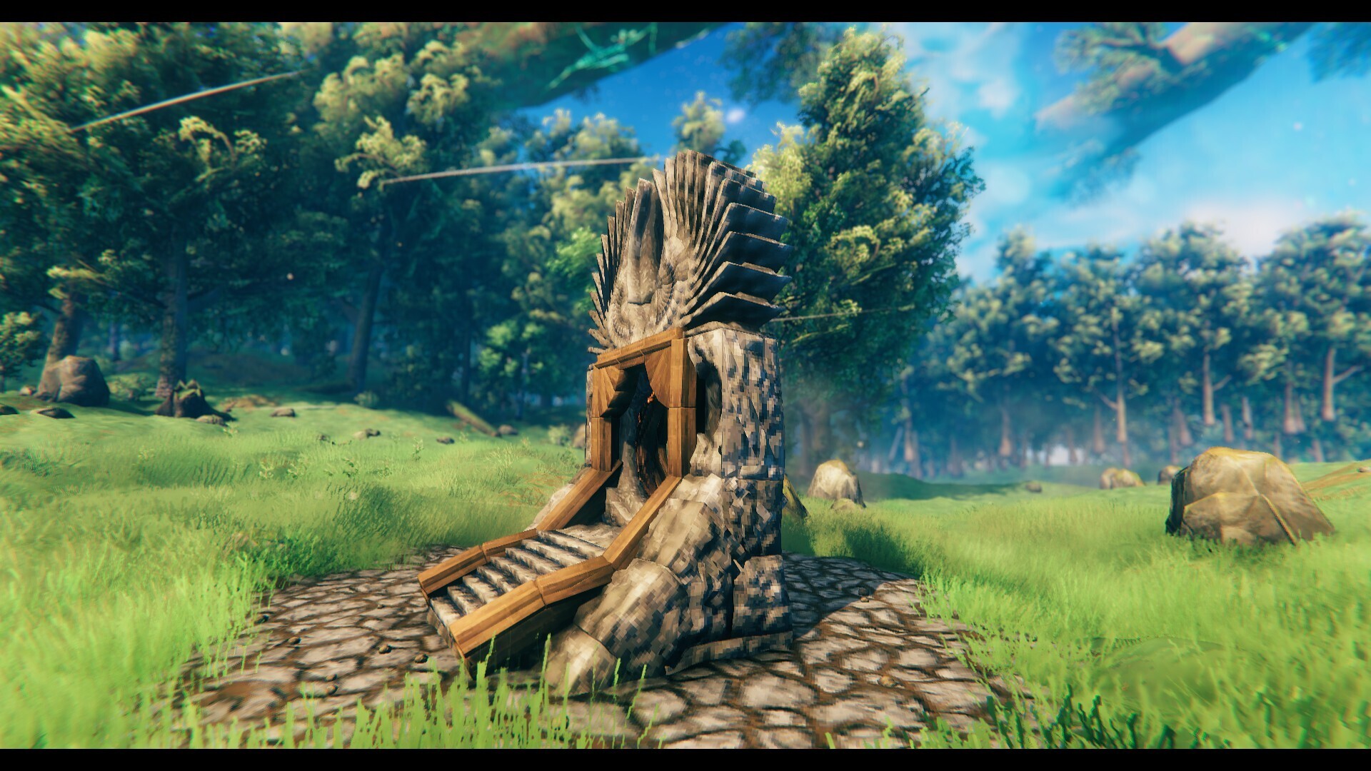 Decorative portal buildings 11-15 Valheim Build