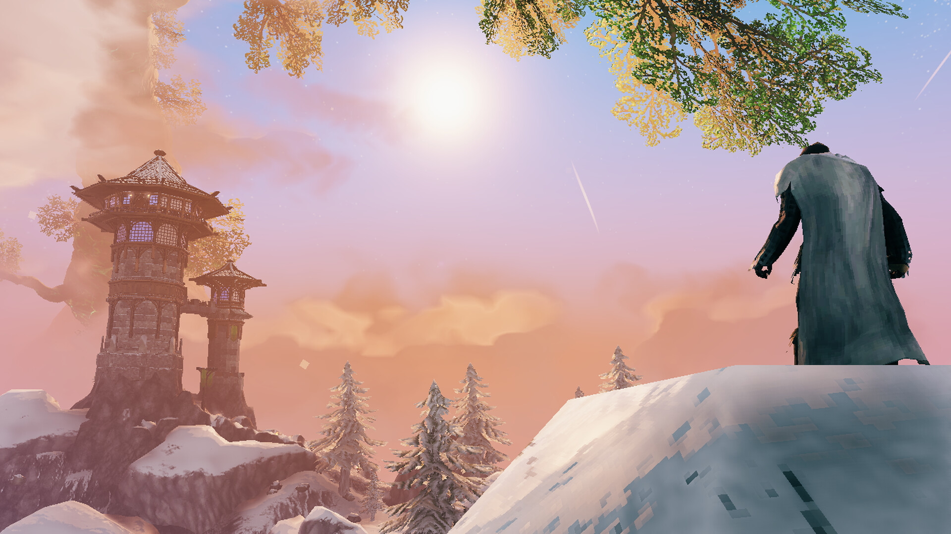 medieval wizard tower Valheim Build