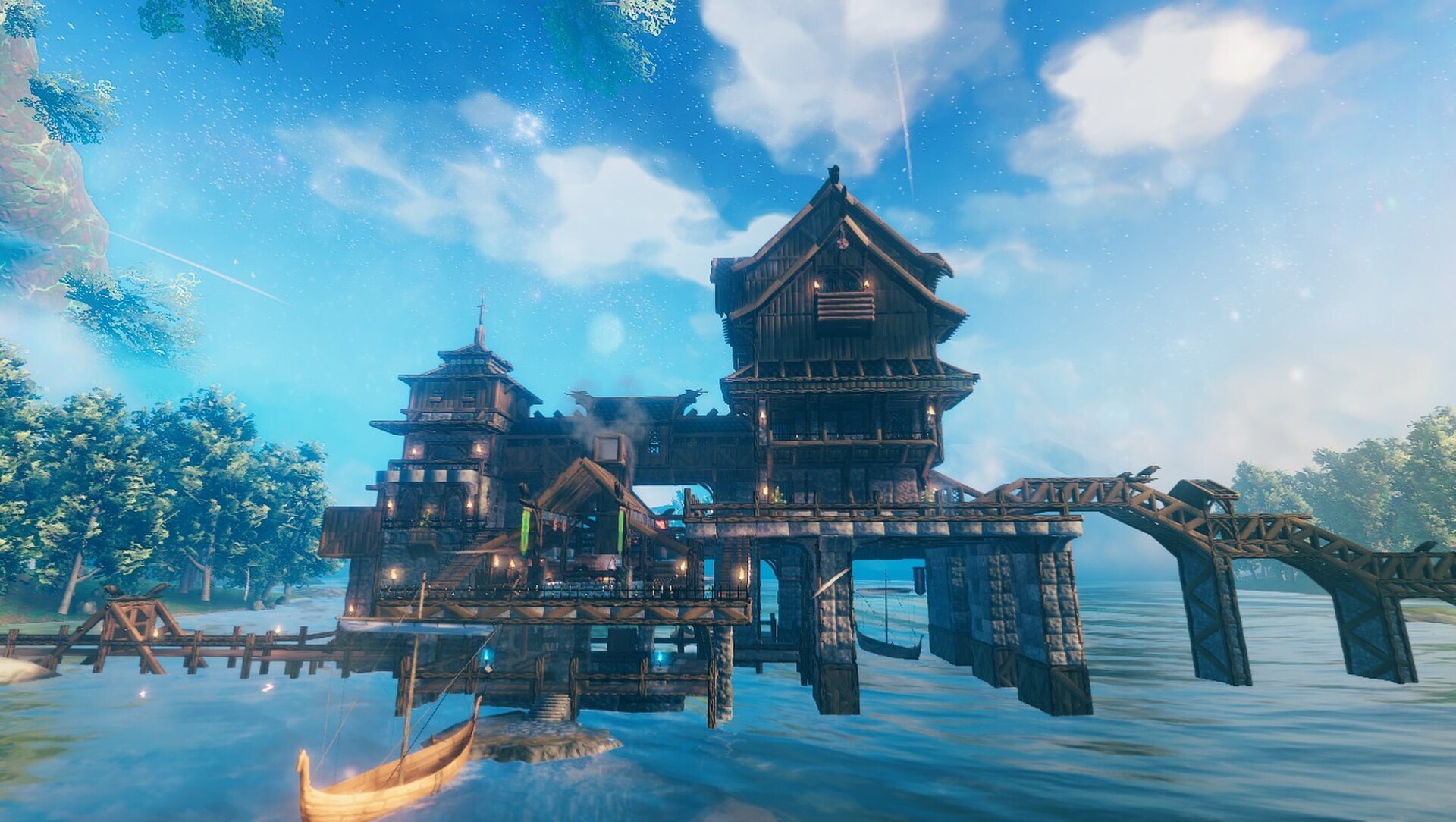 Linking Meadows and Black Forest Valheim Build