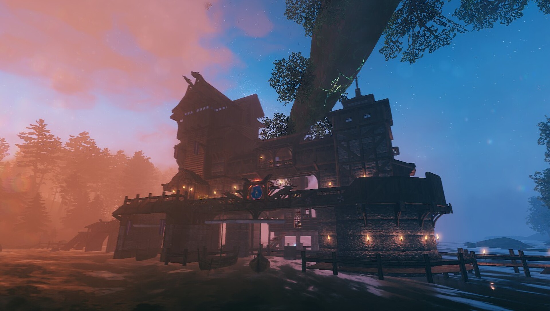 Linking Meadows and Black Forest Valheim Build