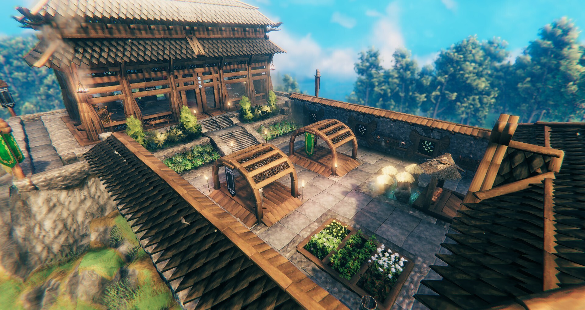 Monk Temple Valheim Build