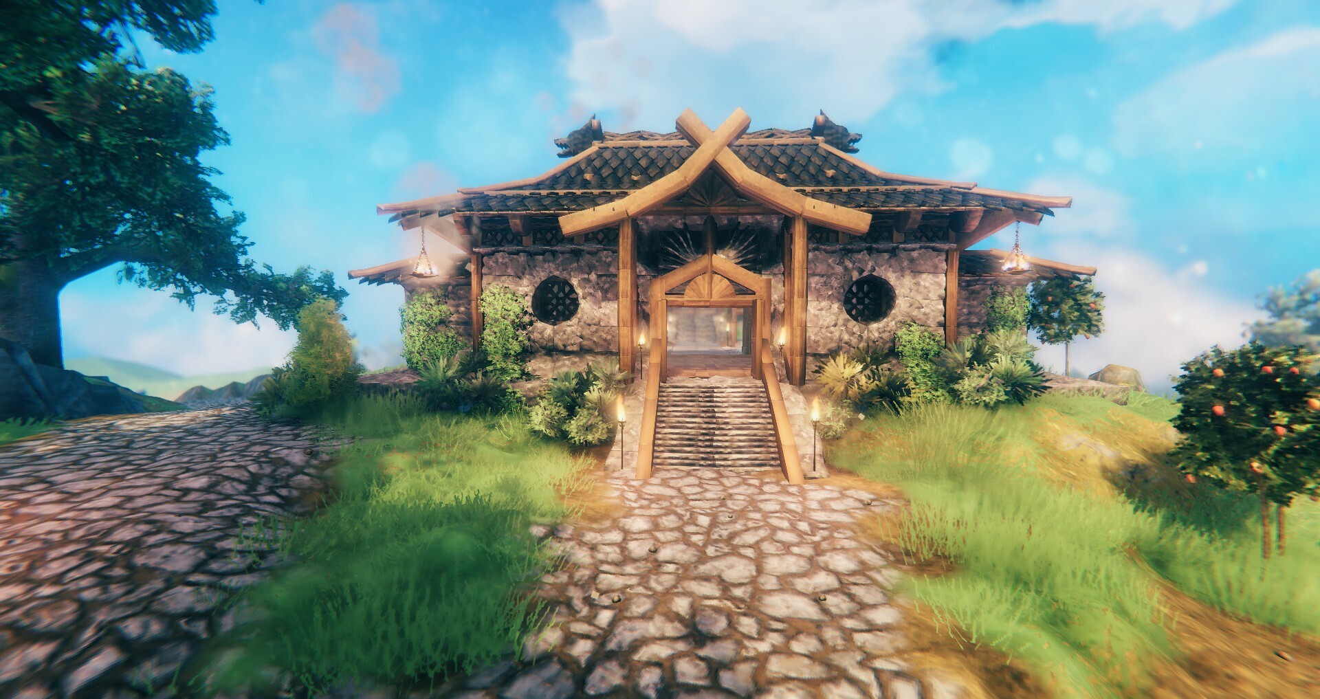 Monk Temple Valheim Build