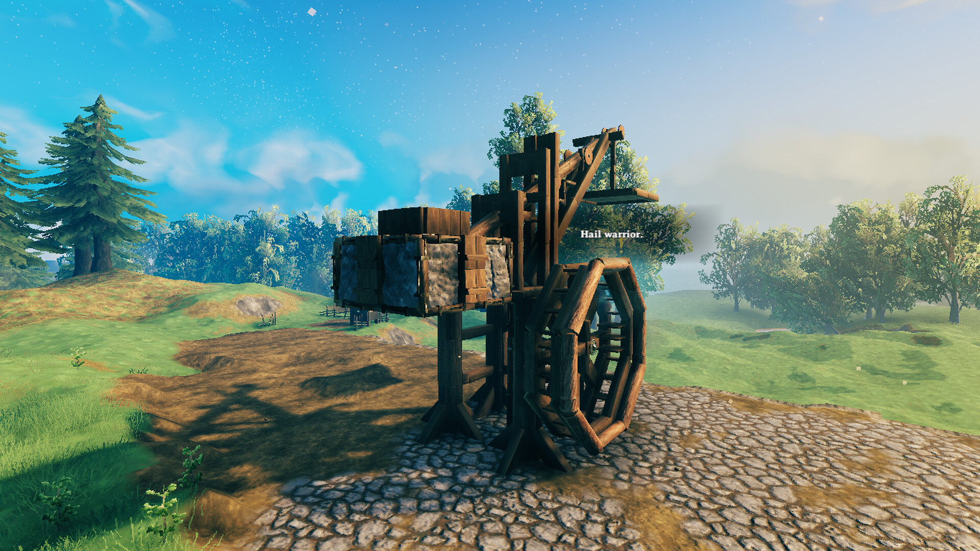 Medieval crane Valheim Build