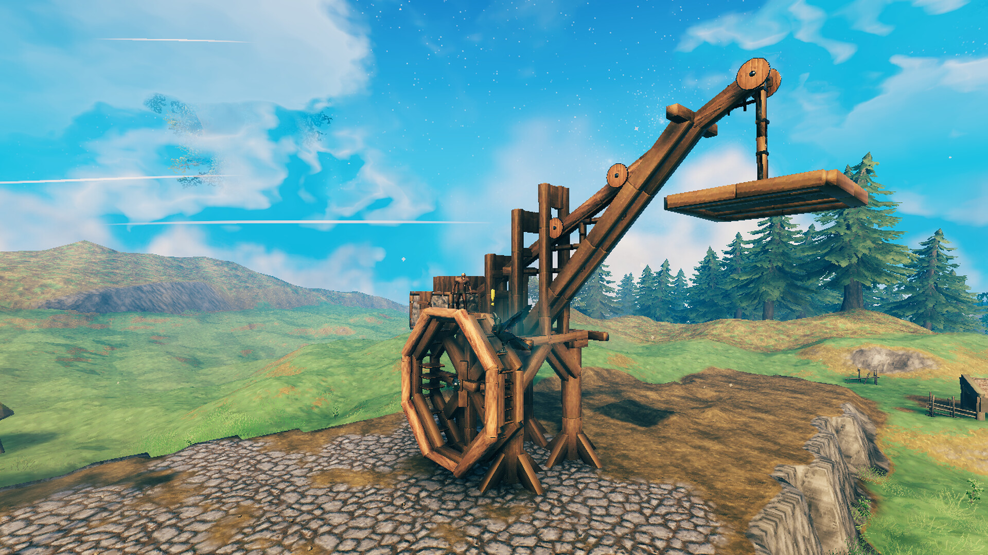 Medieval crane Valheim Build