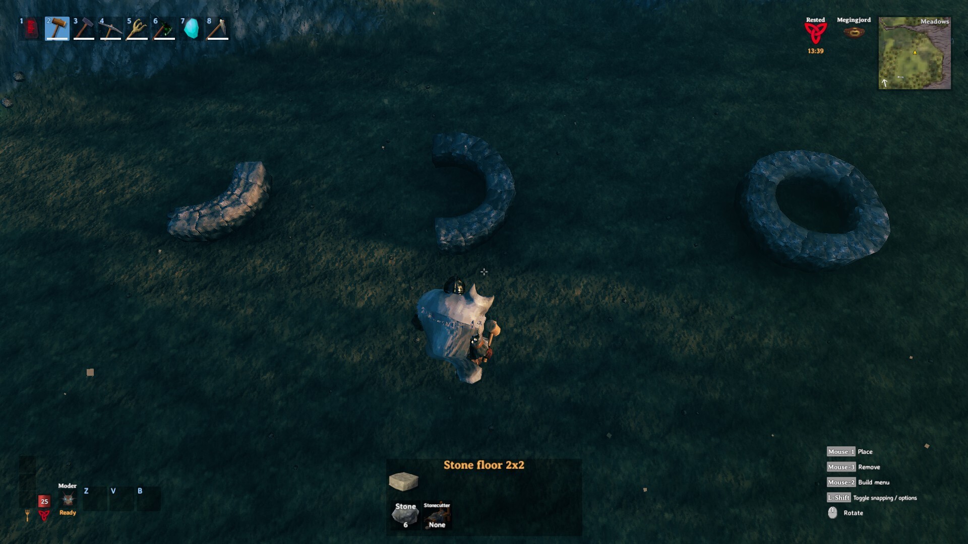 Circular Sections Valheim Build