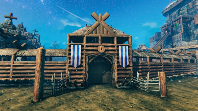 Mote and Bailey castle Valheim Build