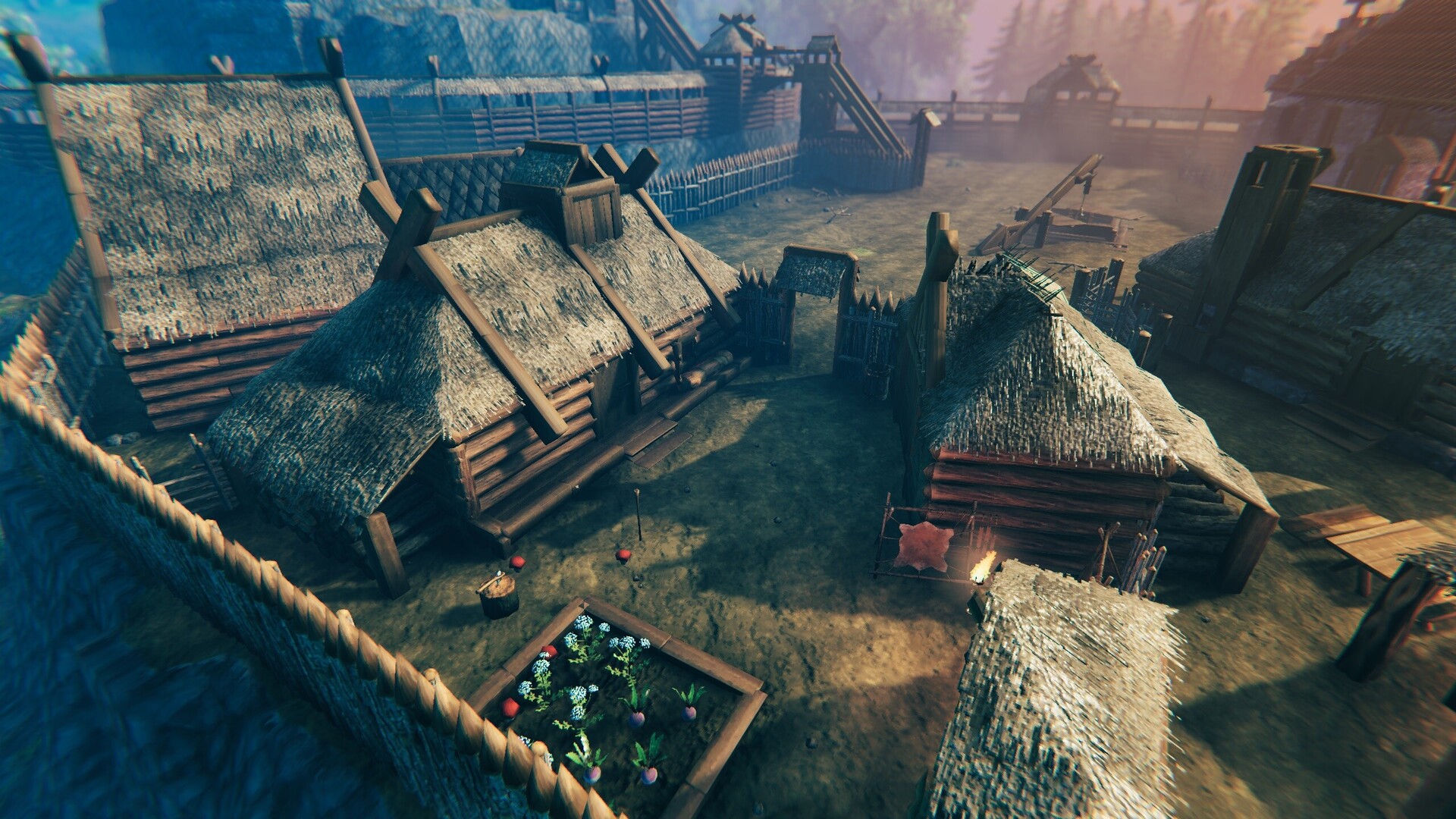 Mote and Bailey castle Valheim Build