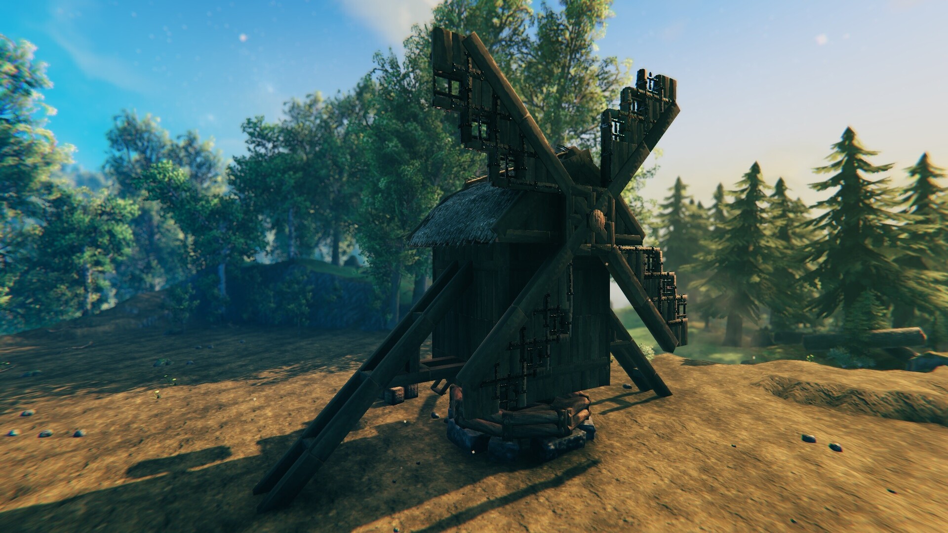 Mote and Bailey castle Valheim Build