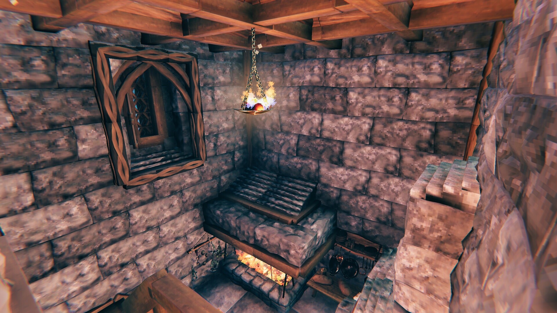Mote and Bailey castle Valheim Build