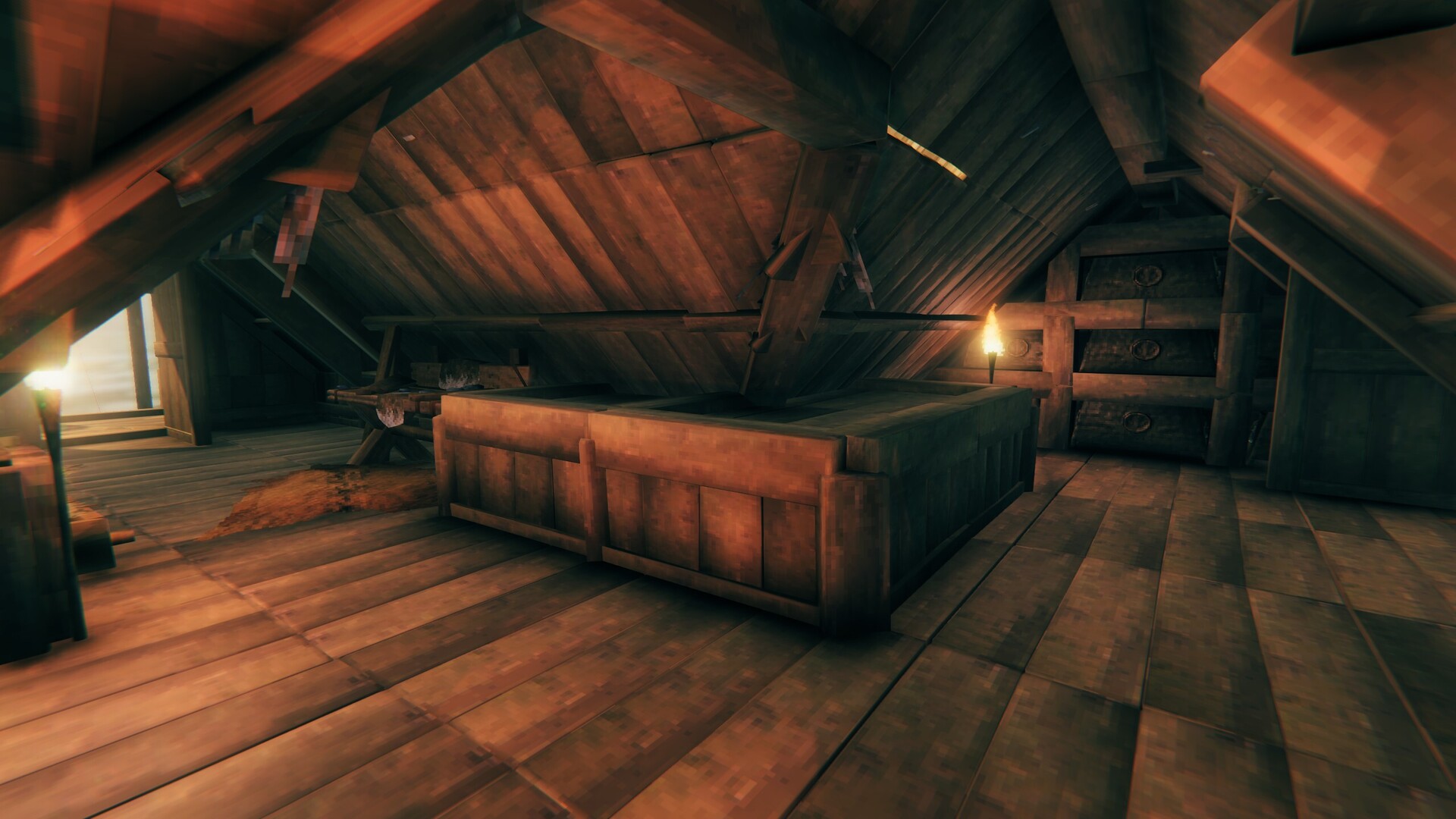 Early Game A-Frame Valheim Build