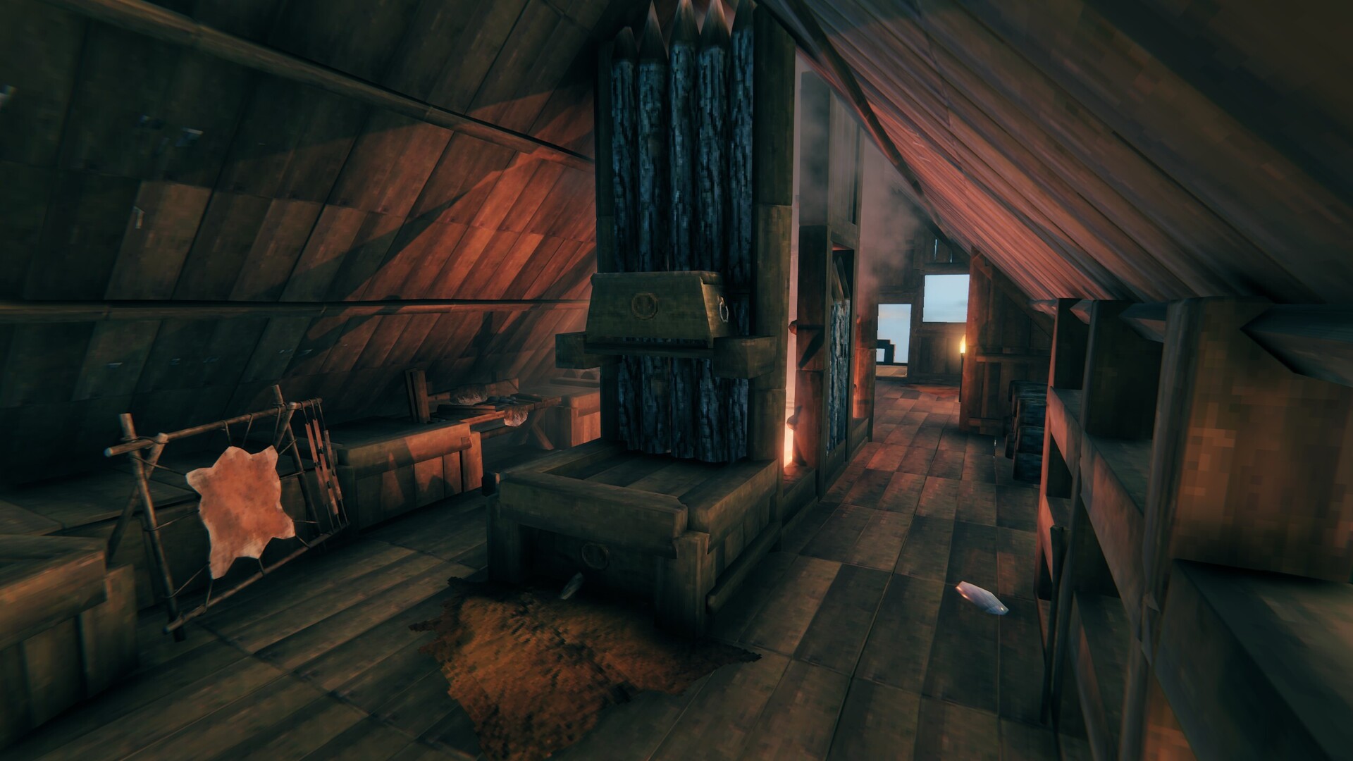 Larger A-Frame Starter base Valheim Build