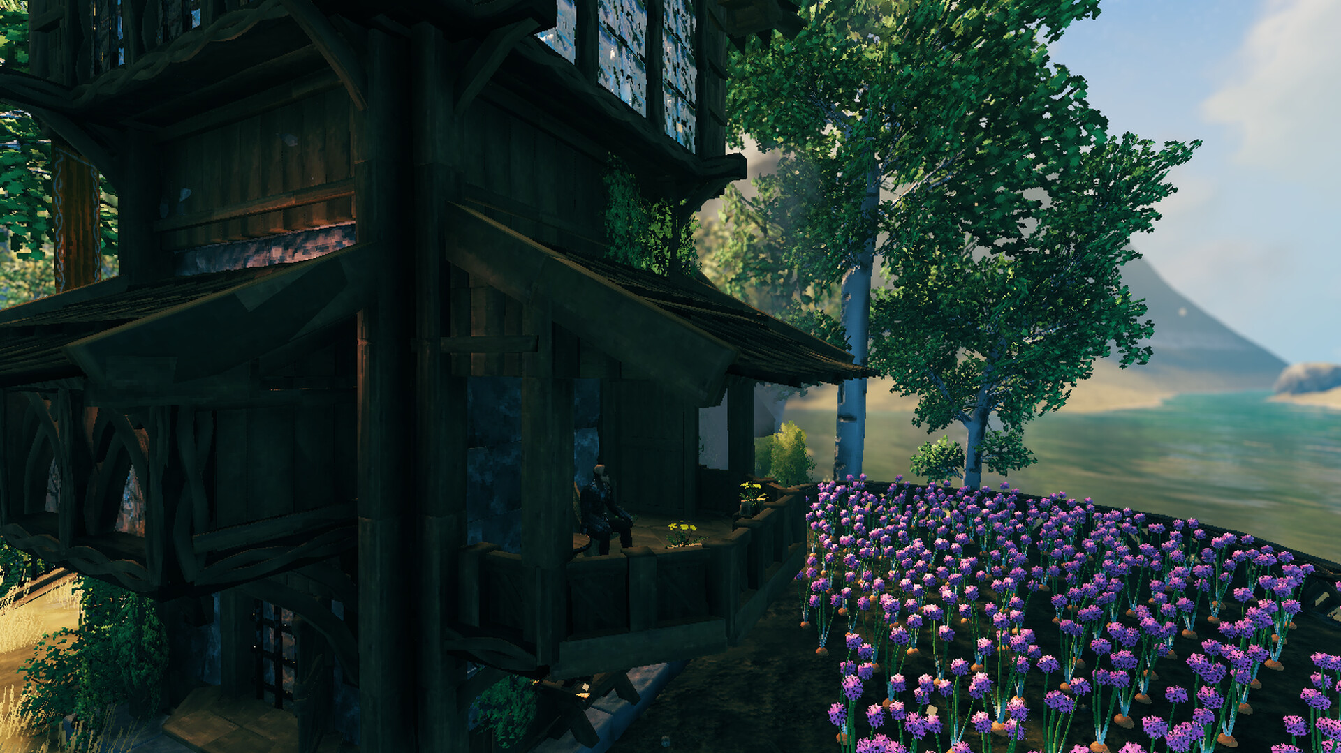 small medieval plains house Valheim Build