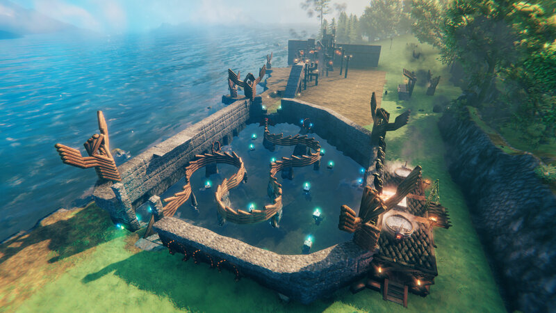My Obstacle course (Viking ninja warrior) Valheim Build