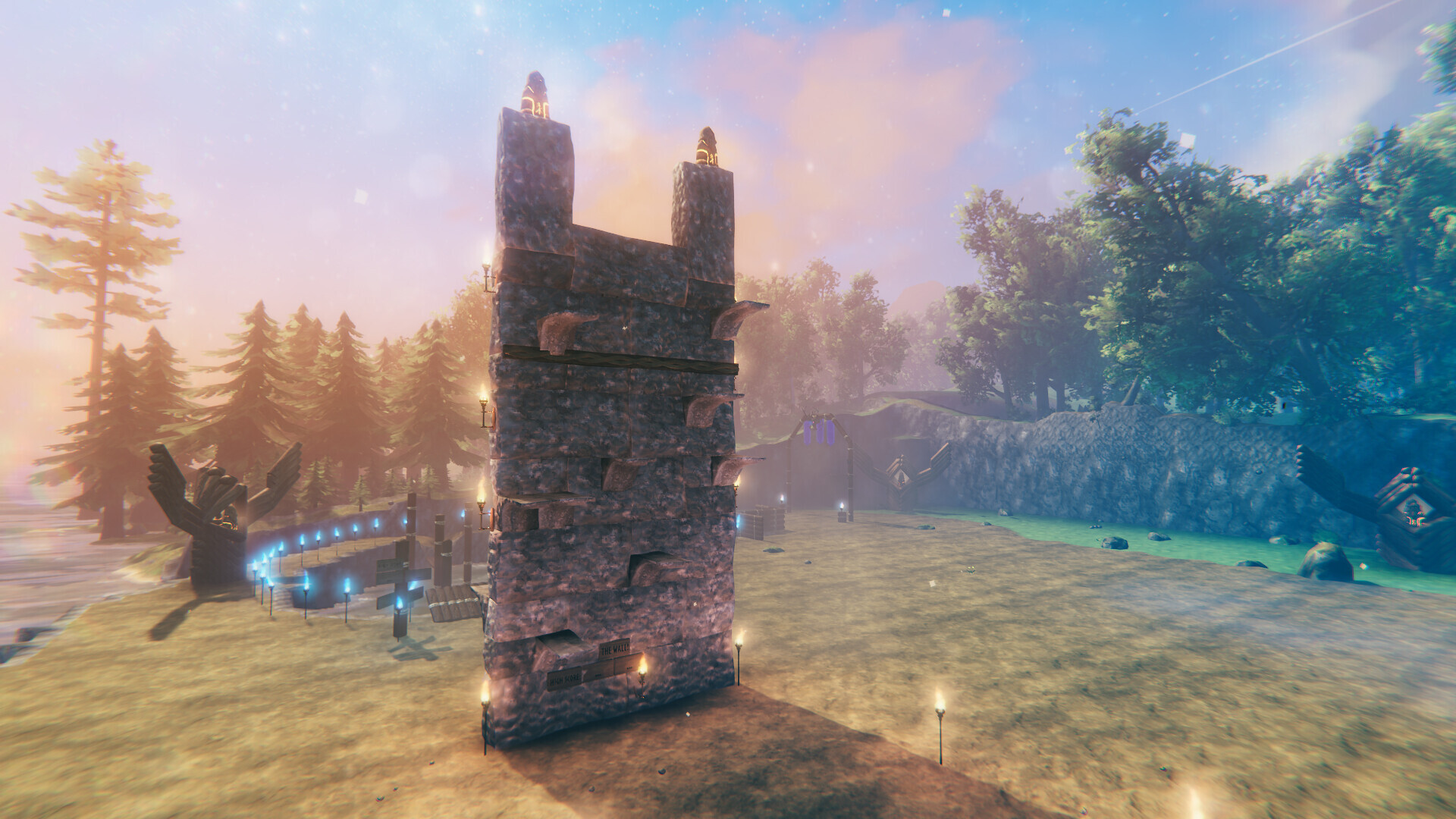 My Obstacle course (Viking ninja warrior) Valheim Build