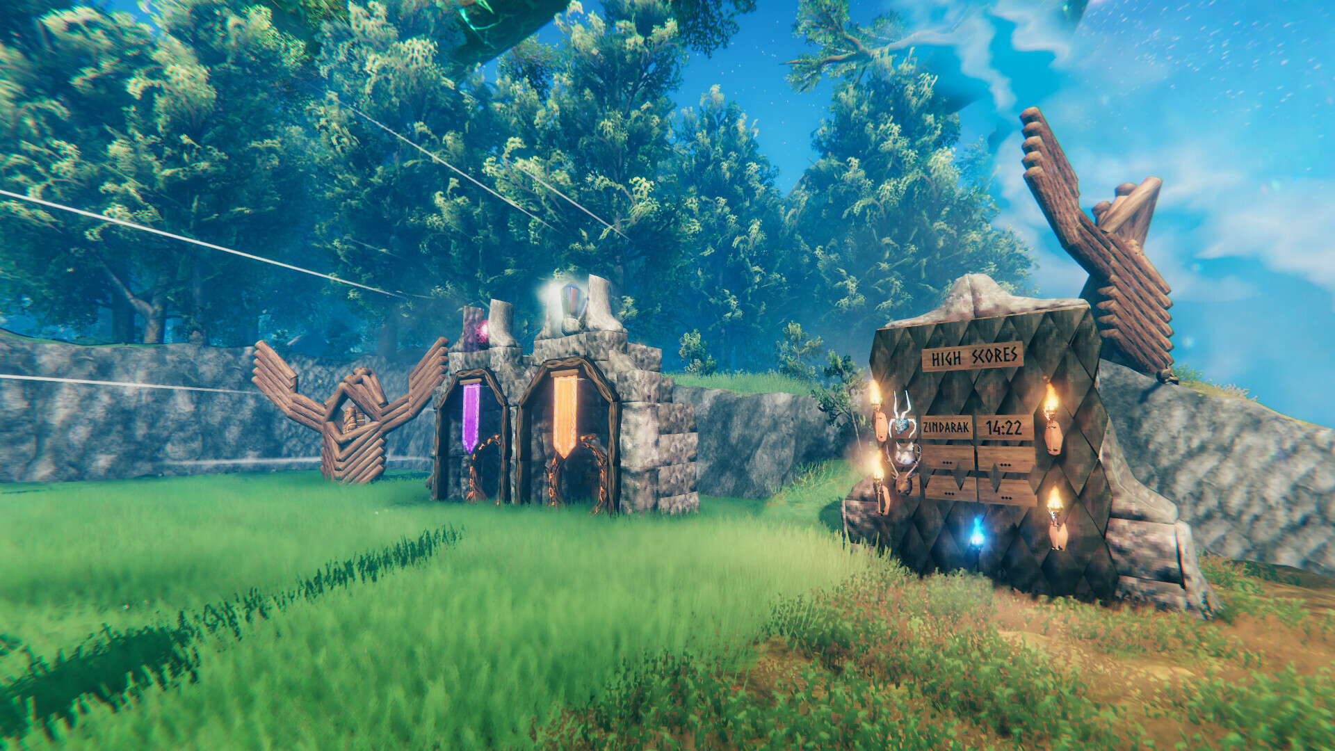 My Obstacle course (Viking ninja warrior) Valheim Build