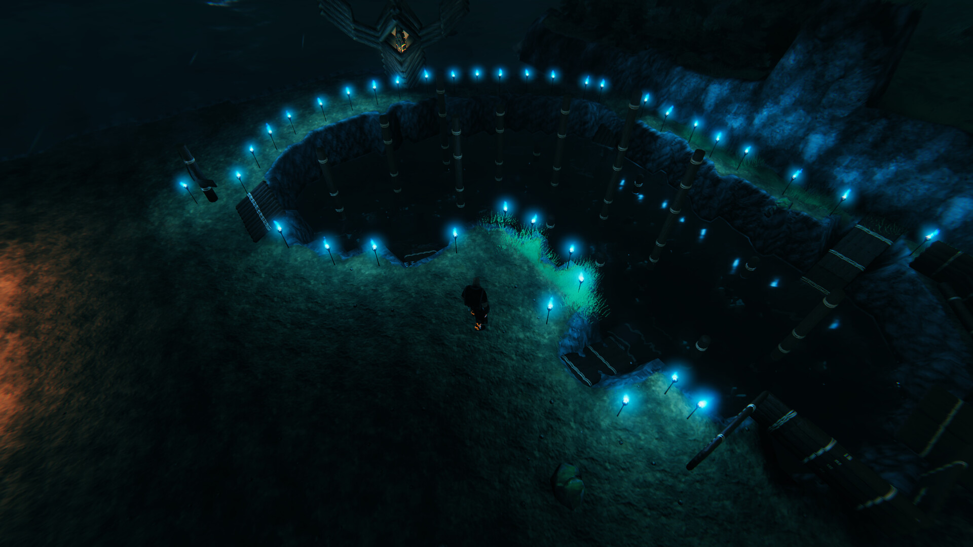 My Obstacle course (Viking ninja warrior) Valheim Build