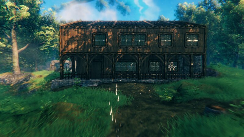Medieval Inn and Tavern Valheim Build