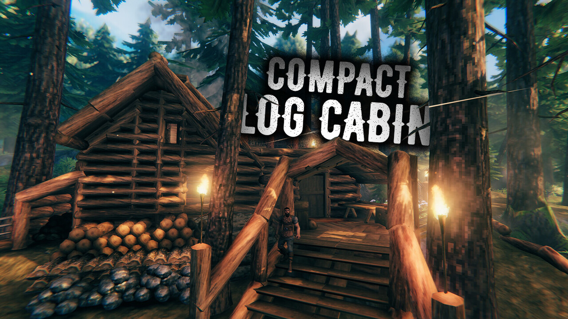 Quirky Log Cabin Valheim Build