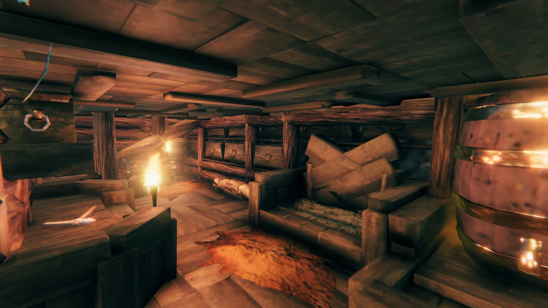 Quirky Log Cabin Valheim Build