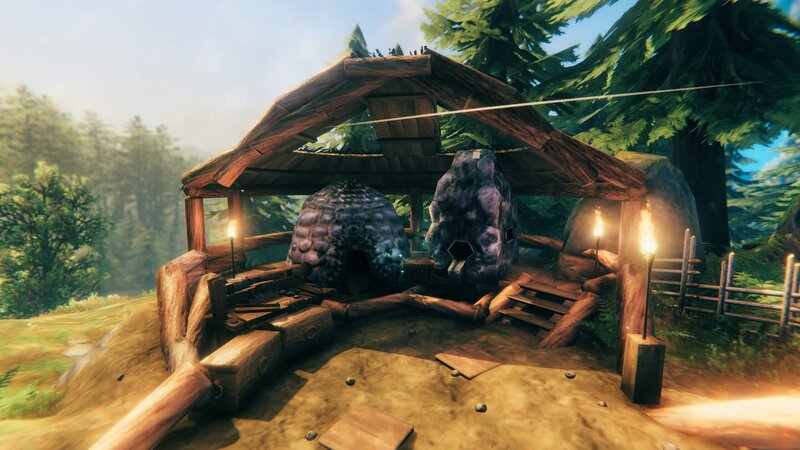 Quirky Log Cabin Valheim Build