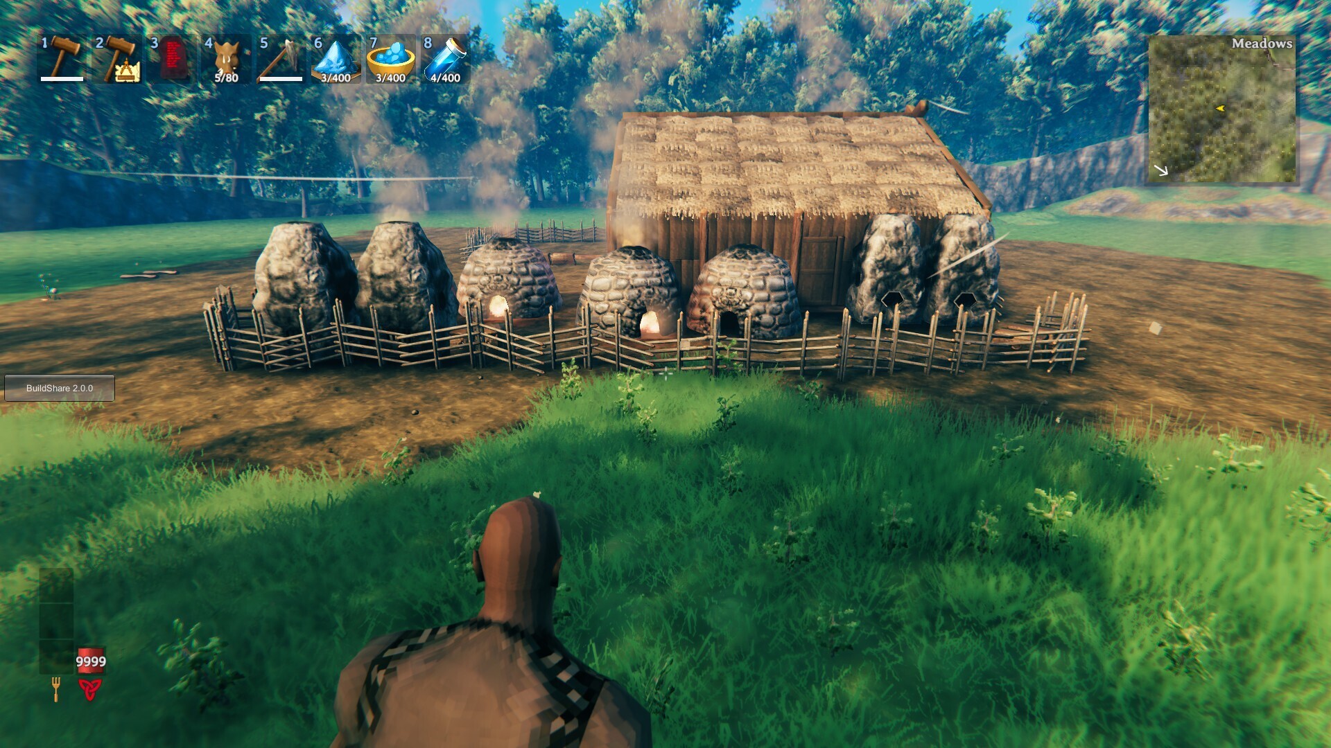 3 Part Growing Homes - Cabin Middle Section Valheim Build