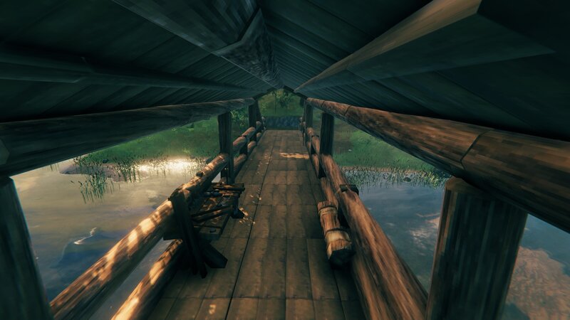 Simple Core Wood Bridge Valheim Build