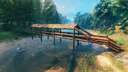 Simple Core Wood Bridge Valheim Build