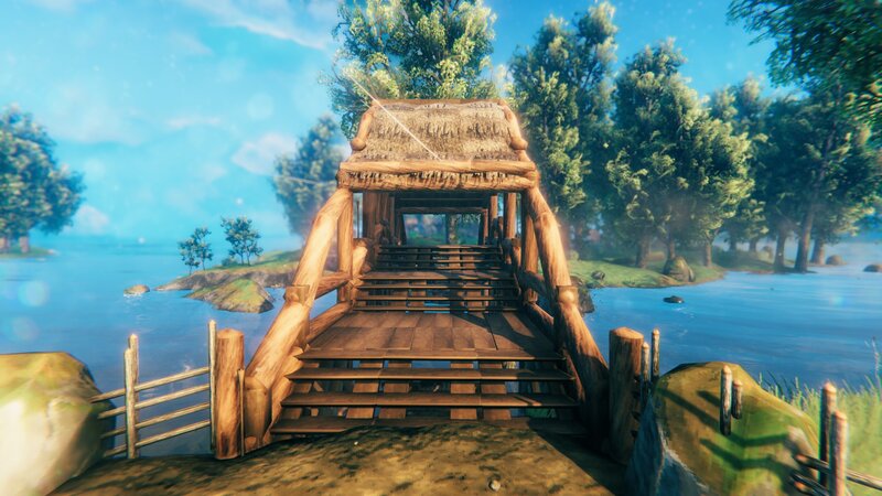 Nicer Core wood Bridge Valheim Build