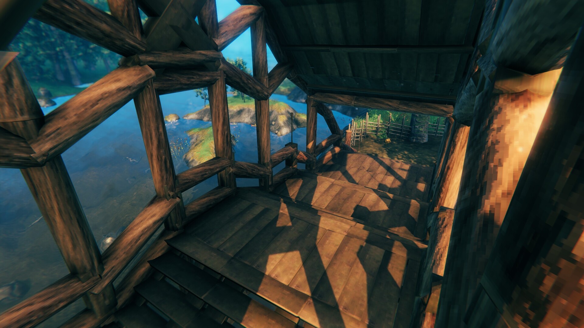 Nicer Core wood Bridge Valheim Build