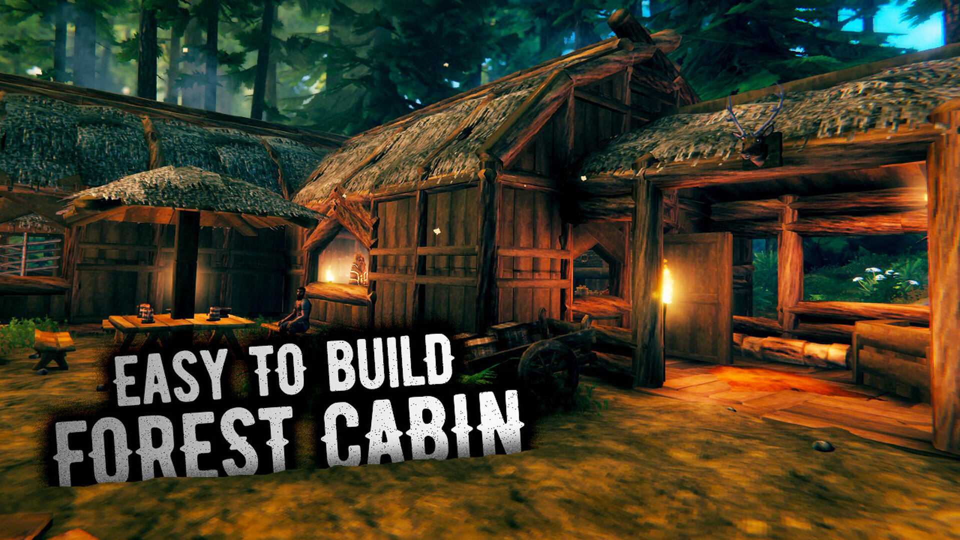 Simple Forest Cabin Valheim Build