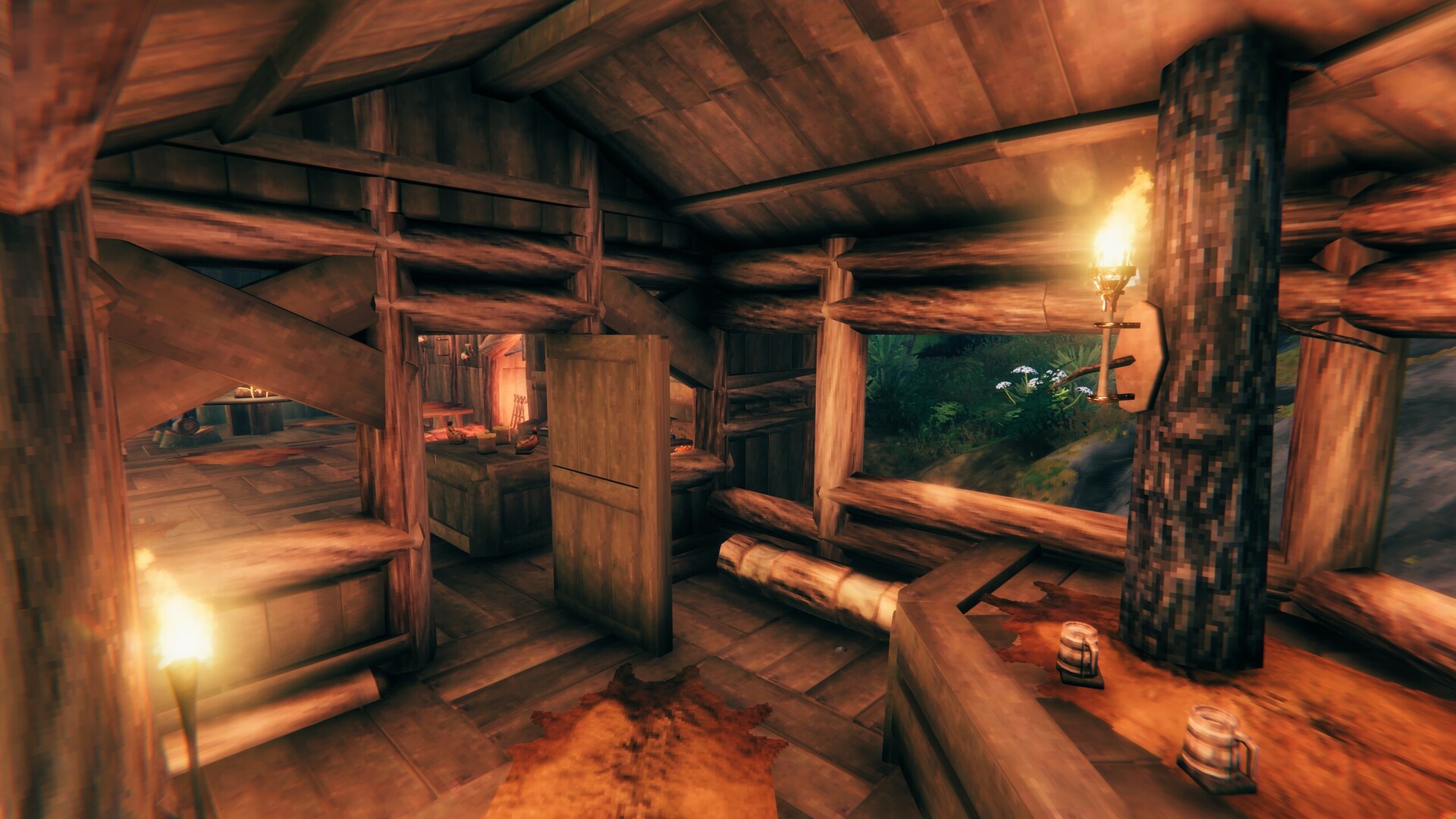 Simple Forest Cabin Valheim Build