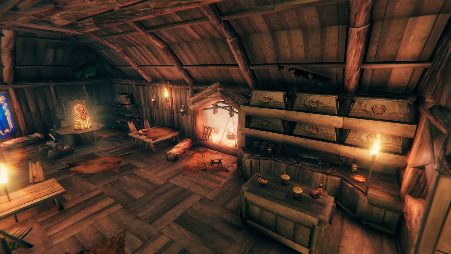 Simple Forest Cabin Valheim Build