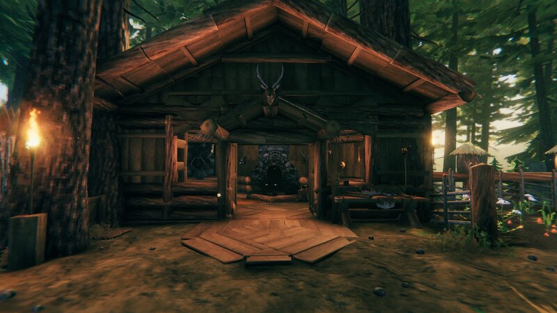 Simple Forest Cabin Valheim Build