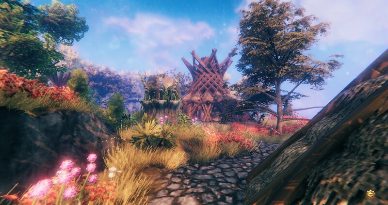 Native Inspired Village Valheim Build