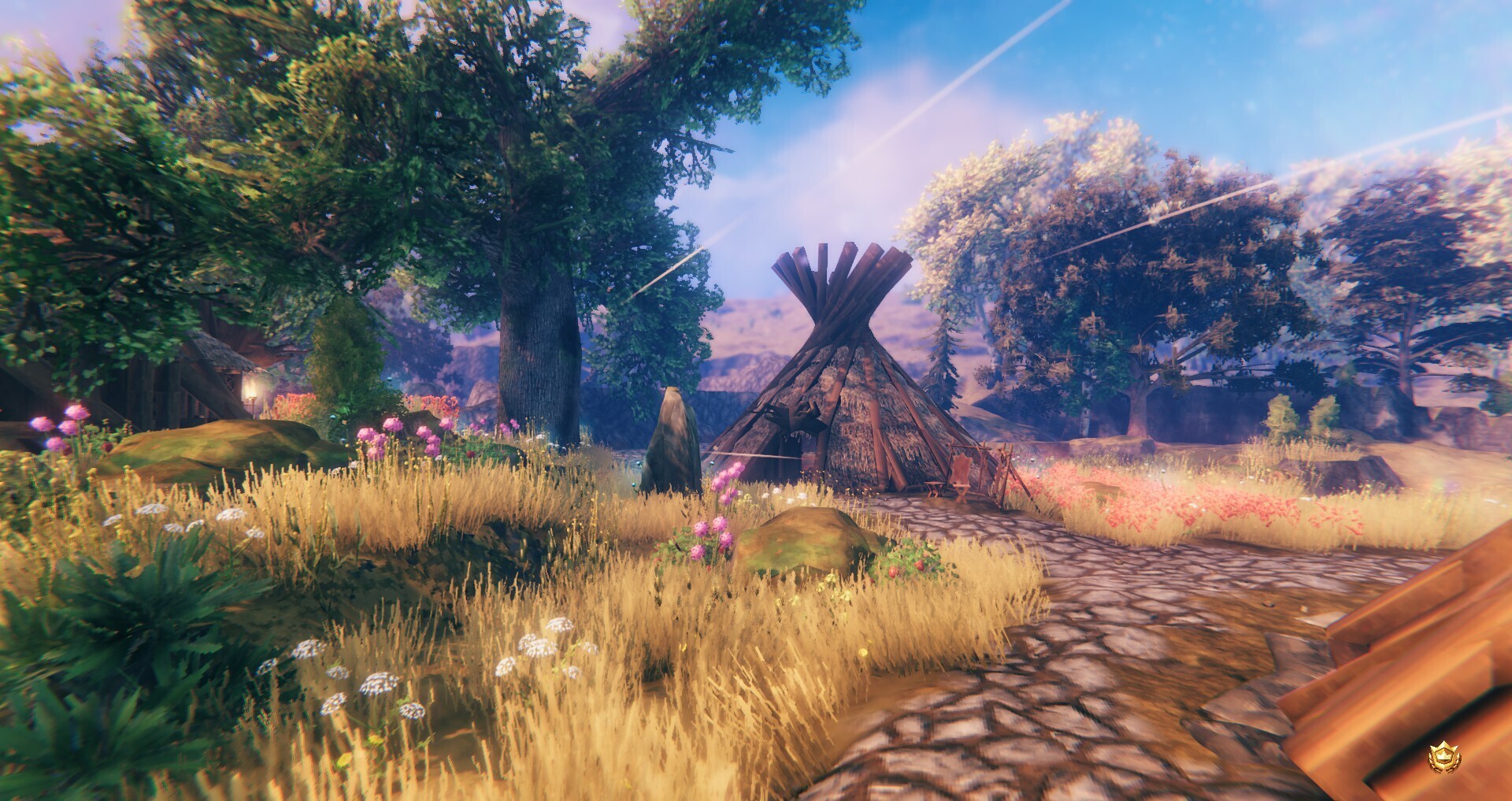 Native Inspired Village Valheim Build