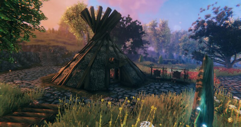 Native Inspired Village Valheim Build