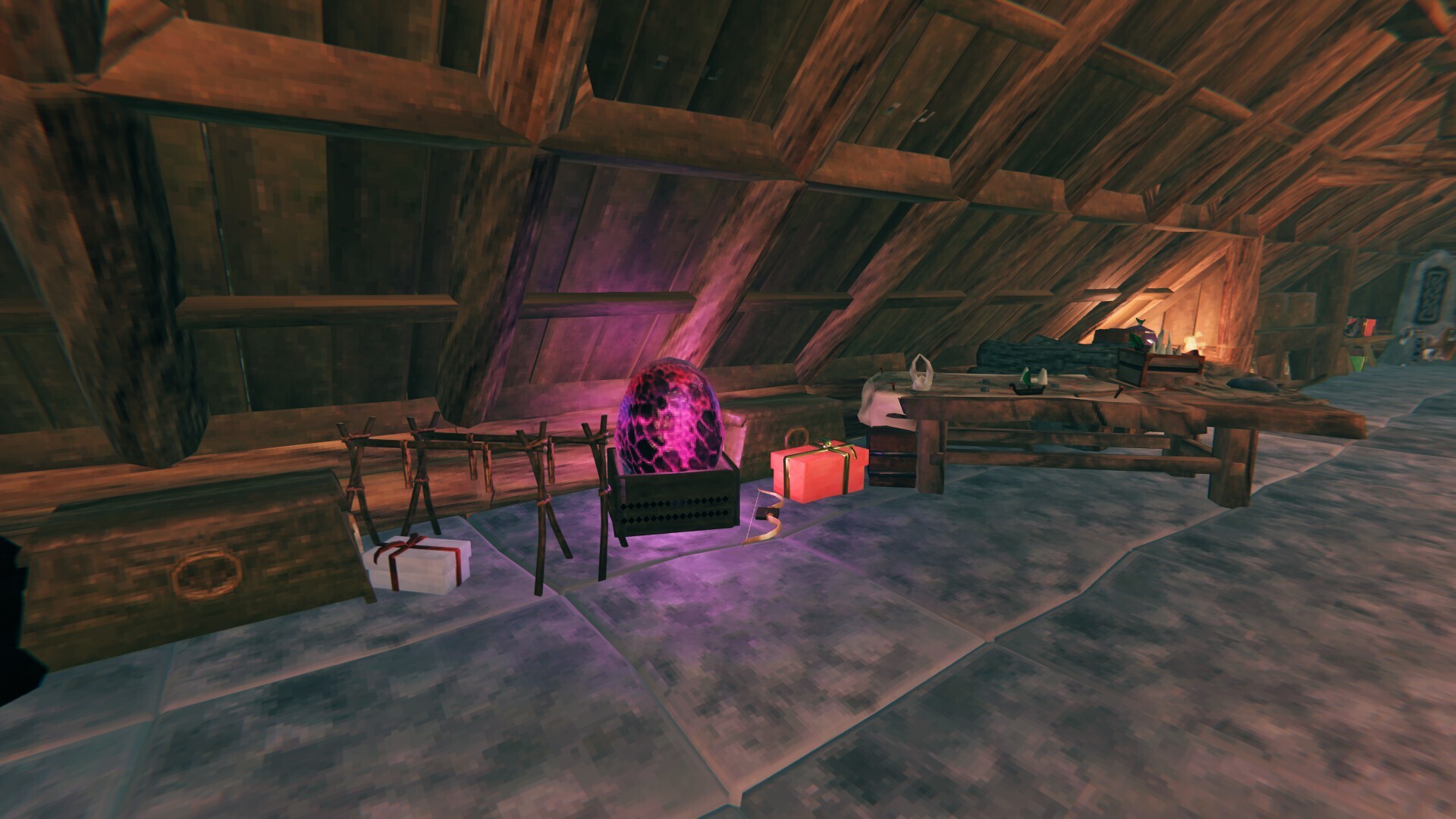 Black Forest Lodge - Interior Valheim Build