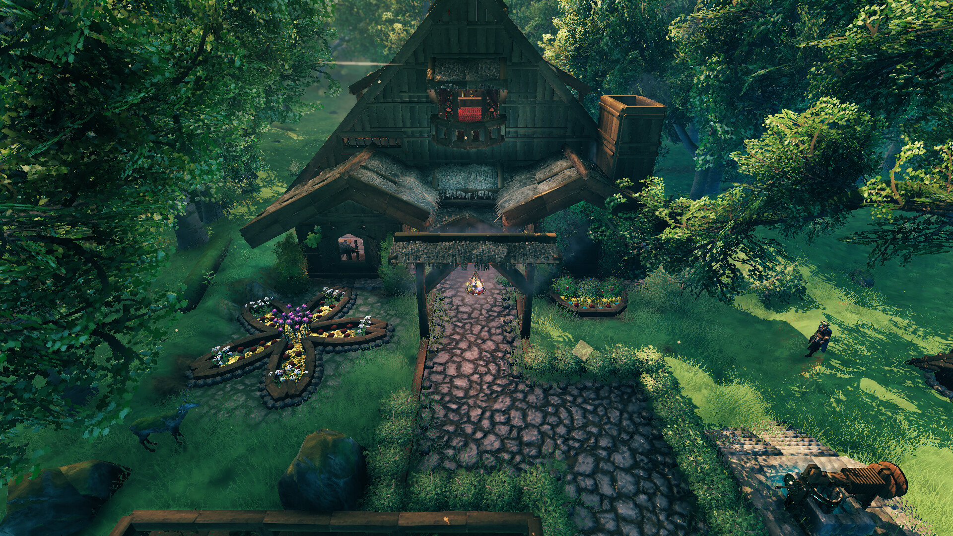 Japanese Fantasy Spawn Village - Kokubo Mura Valheim Build