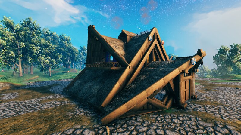 Viking starter house Valheim Build