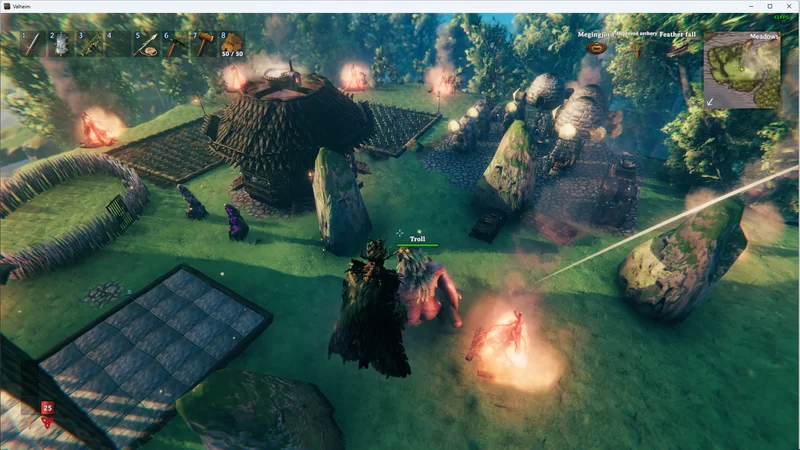 Small Gazebo with crafting stations and comfort 17 Valheim Build