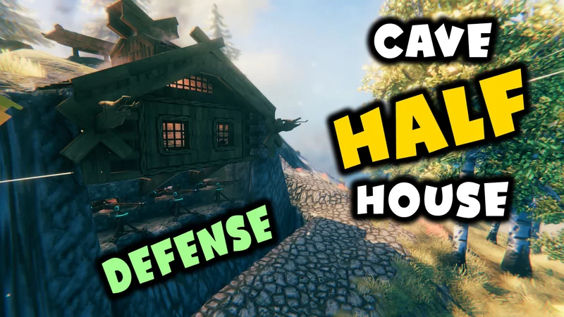 This is the FIRST TIME I've ever made a BASE like this | HALF Cave and ...