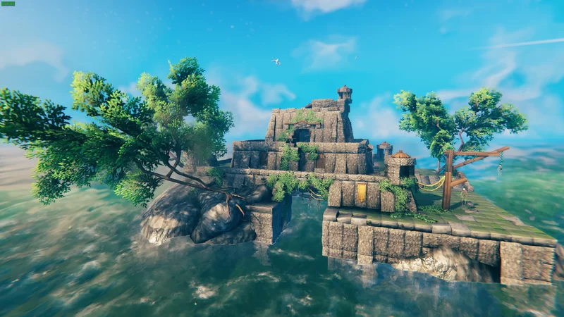 Marine Fort ( Inspired by Sea of Thieves Game ) Valheim Build