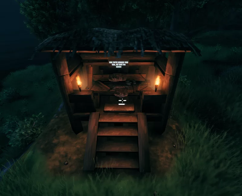 Simple Repair Shack Valheim Build