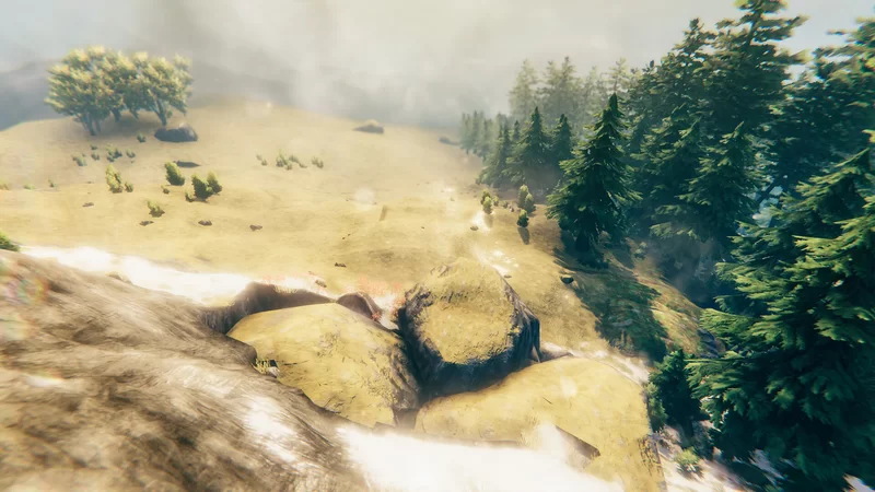 Hidden Cave Base in the Forest Valheim Build