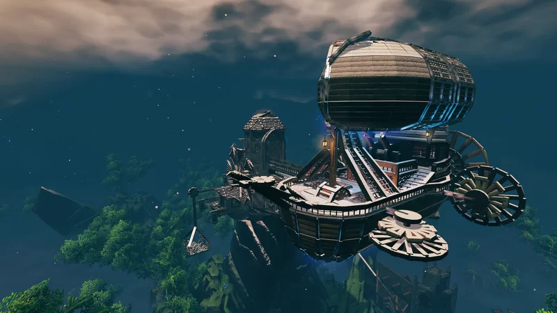 Steampunk Zeppelin Valheim Build